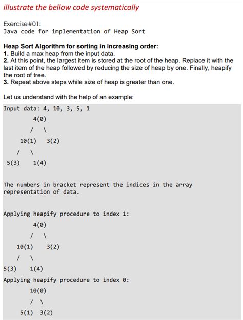 solved illustrate the bellow code systematically