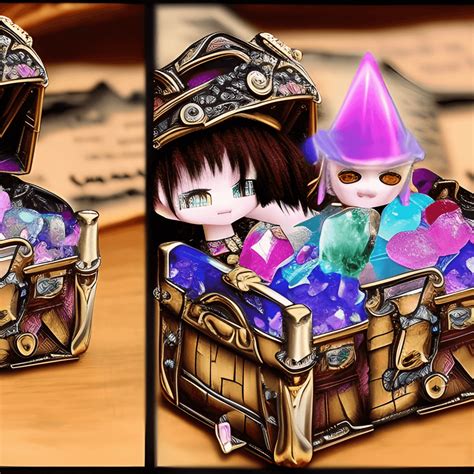 Crystal Chibi Treasure Chest · Creative Fabrica