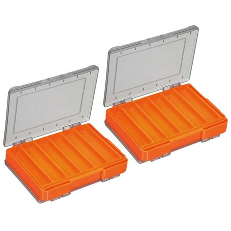 Uxcell Two Sided Plastic Box Fishing Lure Tackle 12 Grids Storage