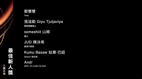 金曲36／最佳新人獎入圍名單揭曉！鄭雙雙、張淦勛競爭激烈