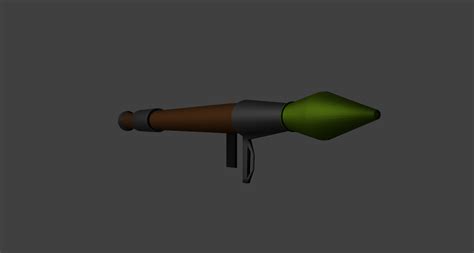 Rpg Rocket 3d Model Turbosquid 1291813