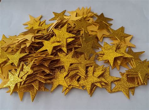 50 Aplique Estrela Em Eva Gliter Elo7 Produtos Especiais