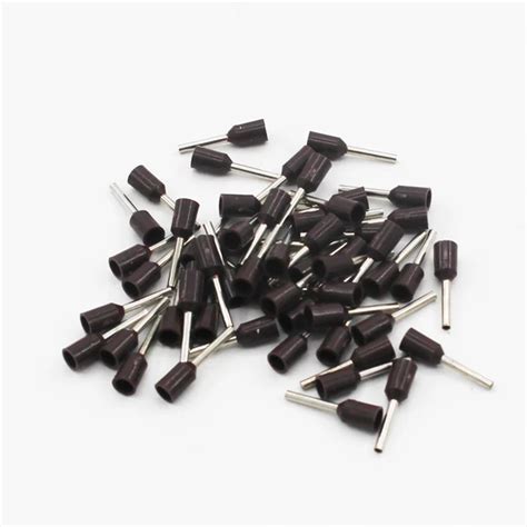 100pcs Pack E0508 E7508 E1008 E1508 E2508 Insulated Ferrules Terminal