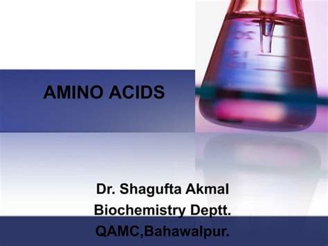 Chemistry Of Amino Acids Ppt