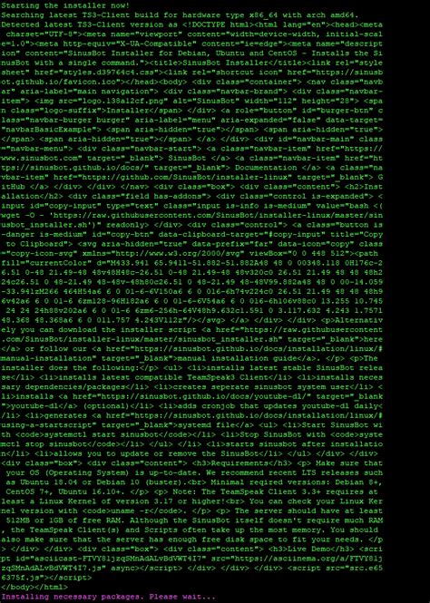 could not detect latest ts3 client version · issue 74 · sinusbot