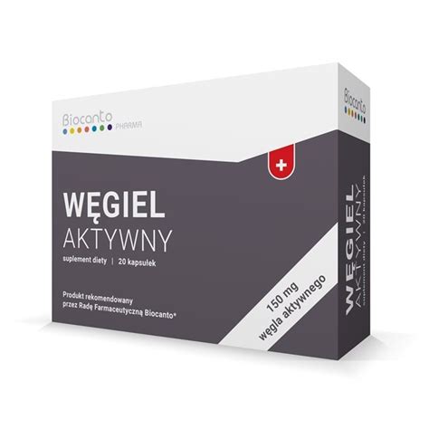 BIOCANTO Węgiel aktywny 20 kapsułek Allecco pl