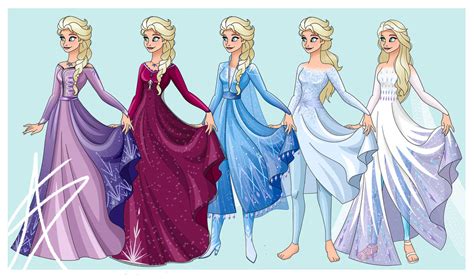 Elsa Dresses Ii By Beautcannon On Deviantart