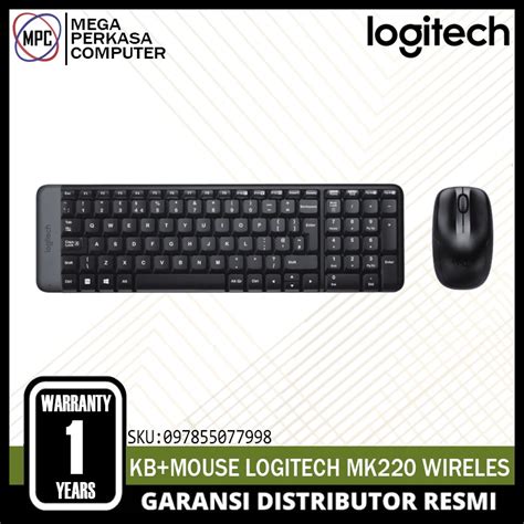 Jual Logitech Mk220 Keybord And Mouse Wireless Combo Shopee Indonesia