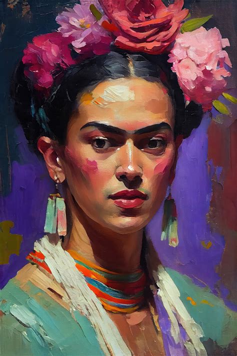 Umělecká ilustrace Portrait Of Frida Treechild Posters cz