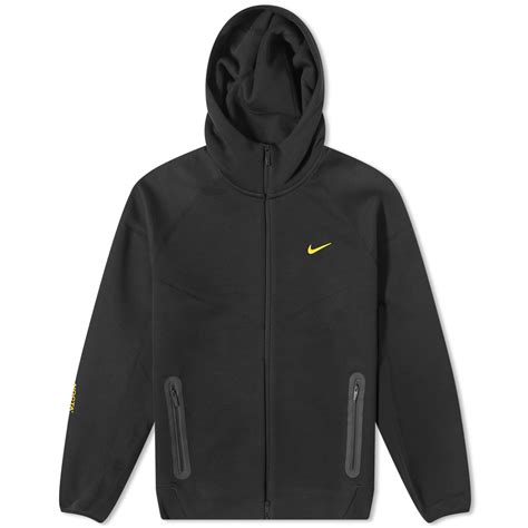Nike X Nocta Tech Fleece Full Zip Hoodie Black And University Gold End