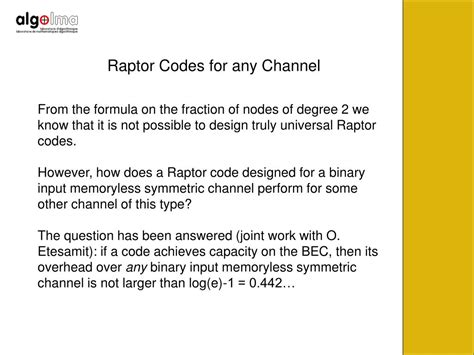 Ppt Raptor Codes Powerpoint Presentation Free Download Id4706769