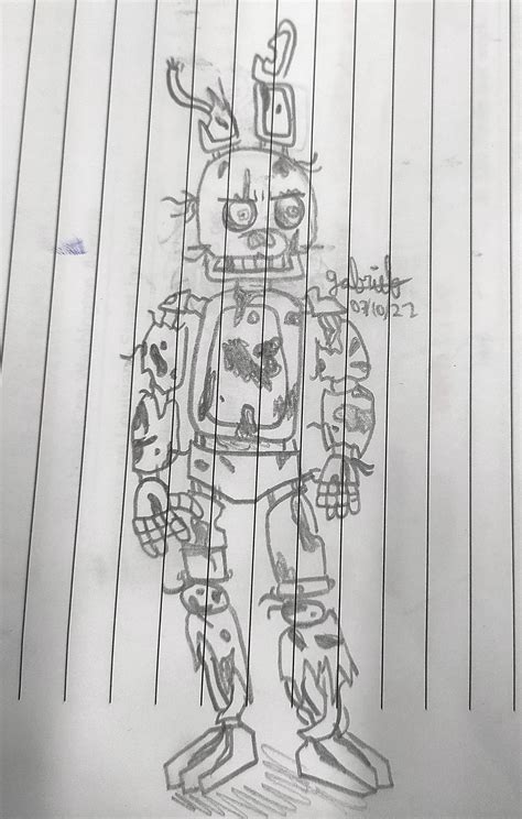 I Drew The Funny Spring Locked Guy Rfivenightsatfreddys