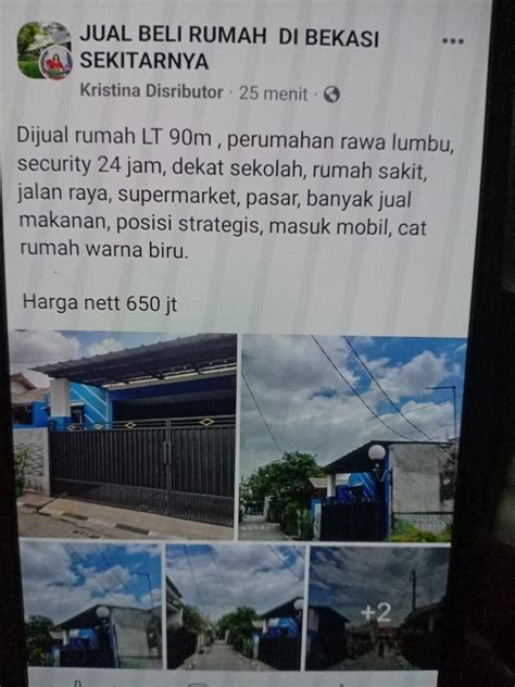 Rumah Rawa Lumbu LT 90 Properti Dijual Di Carousell