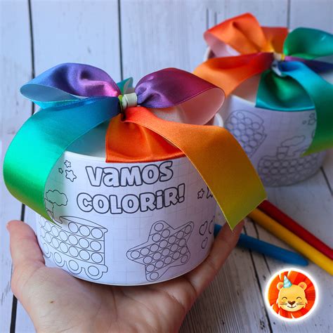 Tubolata Dia das Crianças Para Colorir Pop It 7x10 Elo7