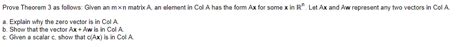 Solved Prove Theorem 3 As Follows Given An Mxn Matrix A An