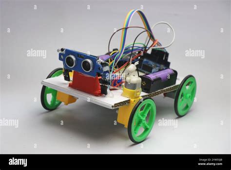 human following robot car built with various electronics components robotic car made with