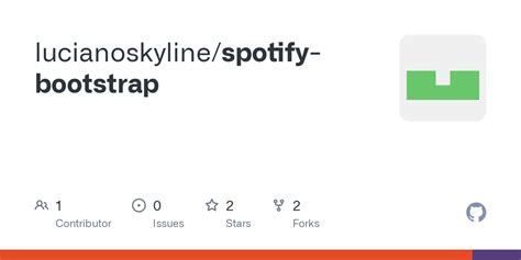 Github Lucianoskylinespotify Bootstrap