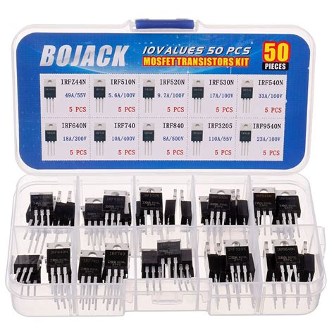 Bojack Transistors Of The Irf Series Assortment Kit 10 Values 50