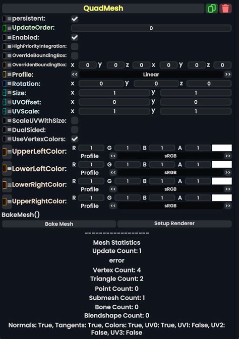 Componentquadmesh Resonite Wiki