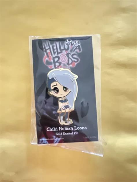 Vivziepop Pin Helluva Boss Human Loona Gold Full Body Enamel Pin