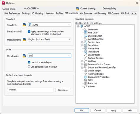 How Do You Configure Standards In AutoCAD Mechanical Engineering Com