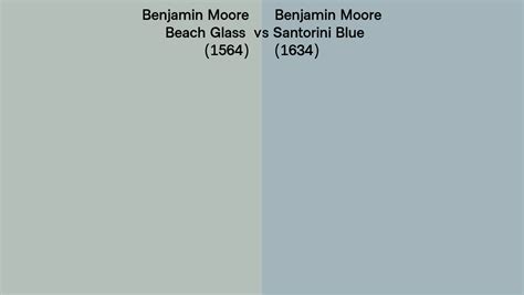 Benjamin Moore Beach Glass Vs Santorini Blue Side By Side Comparison