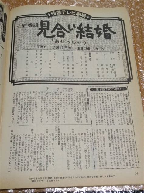 Yahoo オークション 週刊テレビ番組 昭和55年 1980 29号 表紙 エリ