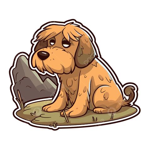 귀여운 만화 개 언덕에 앉아 클립 아트 벡터 고립 된 만화 개 일 스티커 디자인 상표 Png 일러스트 및 벡터 에 대한 무료 다운로드 Pngtree