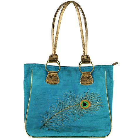 Art Nouvau Peacock Feather Shoulder Bag