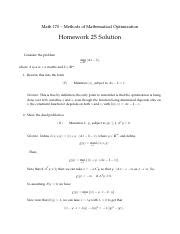 Homework Solution Pdf Math Methods Of Mathematical Optimization Homework Solution