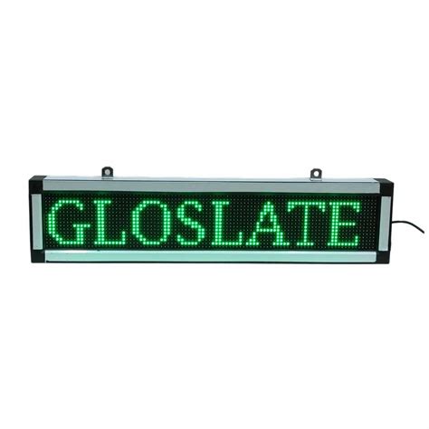 Gloslate Led Text Scrolling Display Green Colour Wifi Dimension 38 X