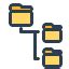 Browse Folder Tree Folders Hierarchy Root Structure System Icon