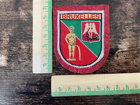 Vintage Patch Manneken Pis Brussels Belgium Belgian Sew On Applique
