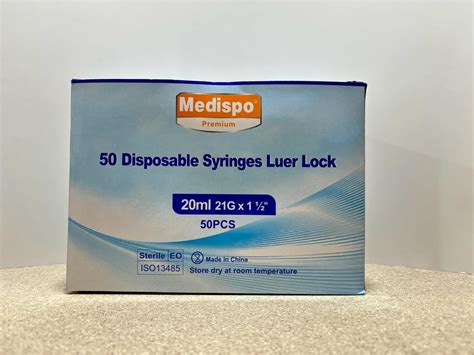 20ml Syringe With Needle 21g X 1 12″ X 50 Ajs Group International