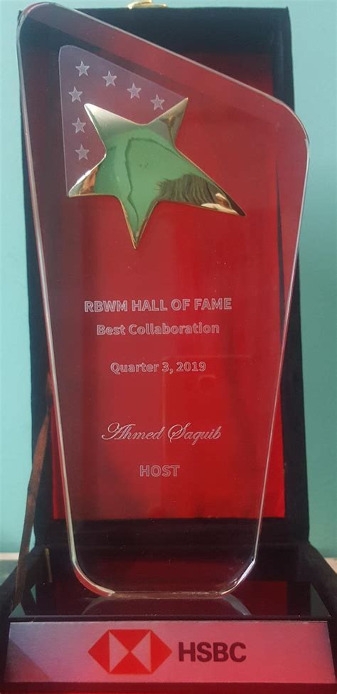 Ahmed Saquib On Linkedin Awarded For Best Collaboration For Q3 2019