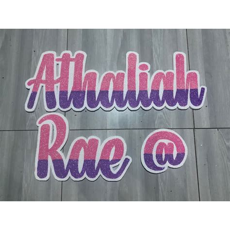 12 Inches Styro Name Lettering Backdrop Shopee Philippines
