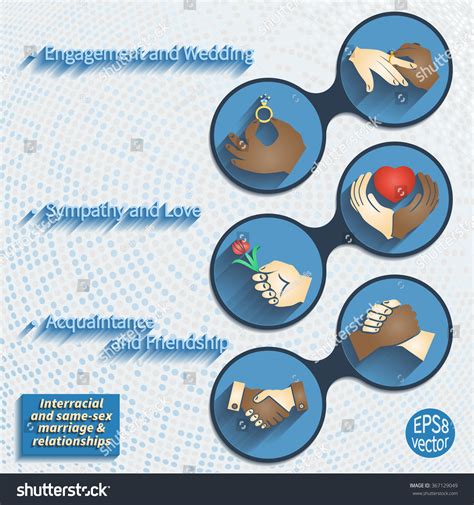 Metaball Circular Elements Flat Icons Long Stock Vector Royalty Free