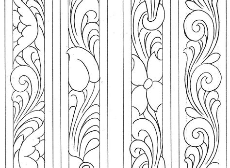 Beginner Free Printable Leather Tooling Patterns Pattern Inspiration