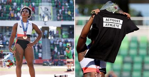 Gwen Berry Defends Us Flag Protest Says National Anthem Disrespects