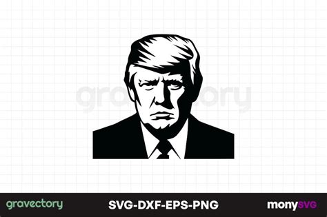 Trump Silhouette Svg Gravectory