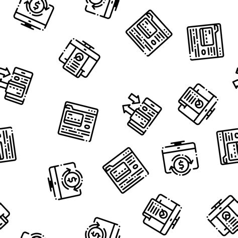 Online Transactions Vector Seamless Pattern 17388657 Vector Art At Vecteezy