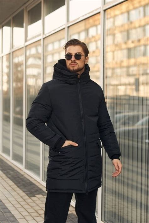 Чоловіча зимова довга тепла парка куртка. Мужская зимняя длинная теплая ...