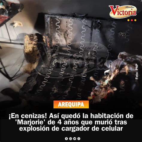 Arequipa Niña de años muere en un incendio provocado por la explosión de un celular Infobae