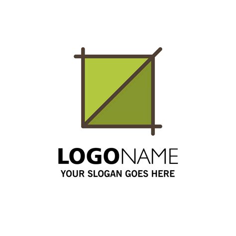 Crop Design Tool Business Logo Template Flat Color 17969312 Vector Art At Vecteezy