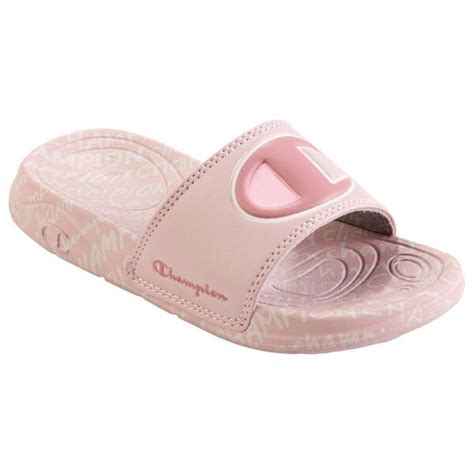 Big Girls Champion® Mega Script Repeat H Athletic Slide Sandals Boscovs