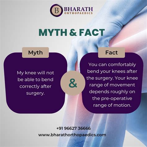 Myth My Knee Will Not Be Able To Bend Correctly After Surgery Fact