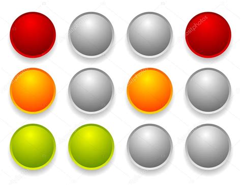 Traffic Light Icons Set Stock Vector Image By Vectorguy 126891900