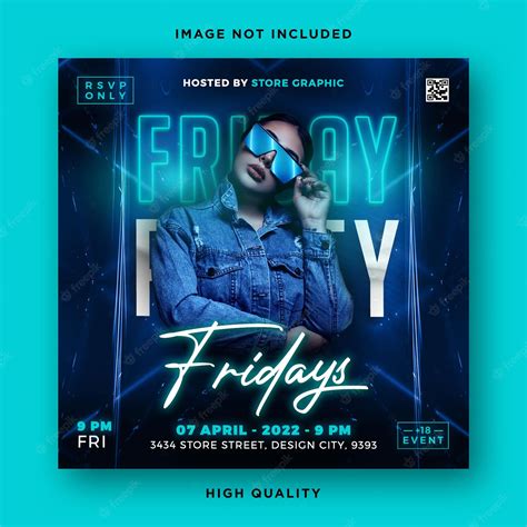 Premium Psd Night Club Party Flyer Template Design