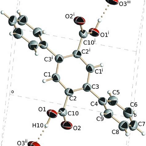 Molecular Structure Diagram For I Showing The Numbering Scheme