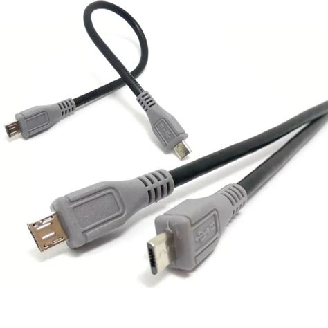 1pcs Micro Usb Type B Male To Micro B Male 5 Pin Converter Otg Adapter